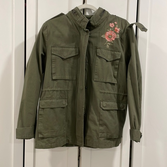 En Creme | Jackets & Coats | Embroidered Army Jacket | Poshmark